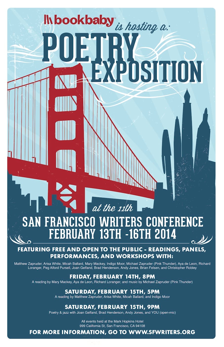 Come to the SF Writers Conference and FREE poetry track! - Brian Felsen